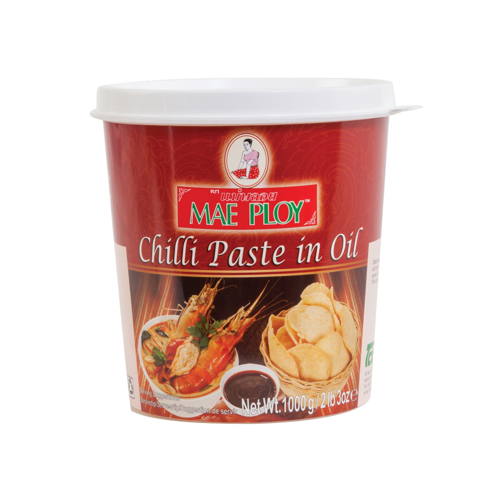 MAE PLOY CHILLI OIL PASTE 1KG - Talard Thai Food Service