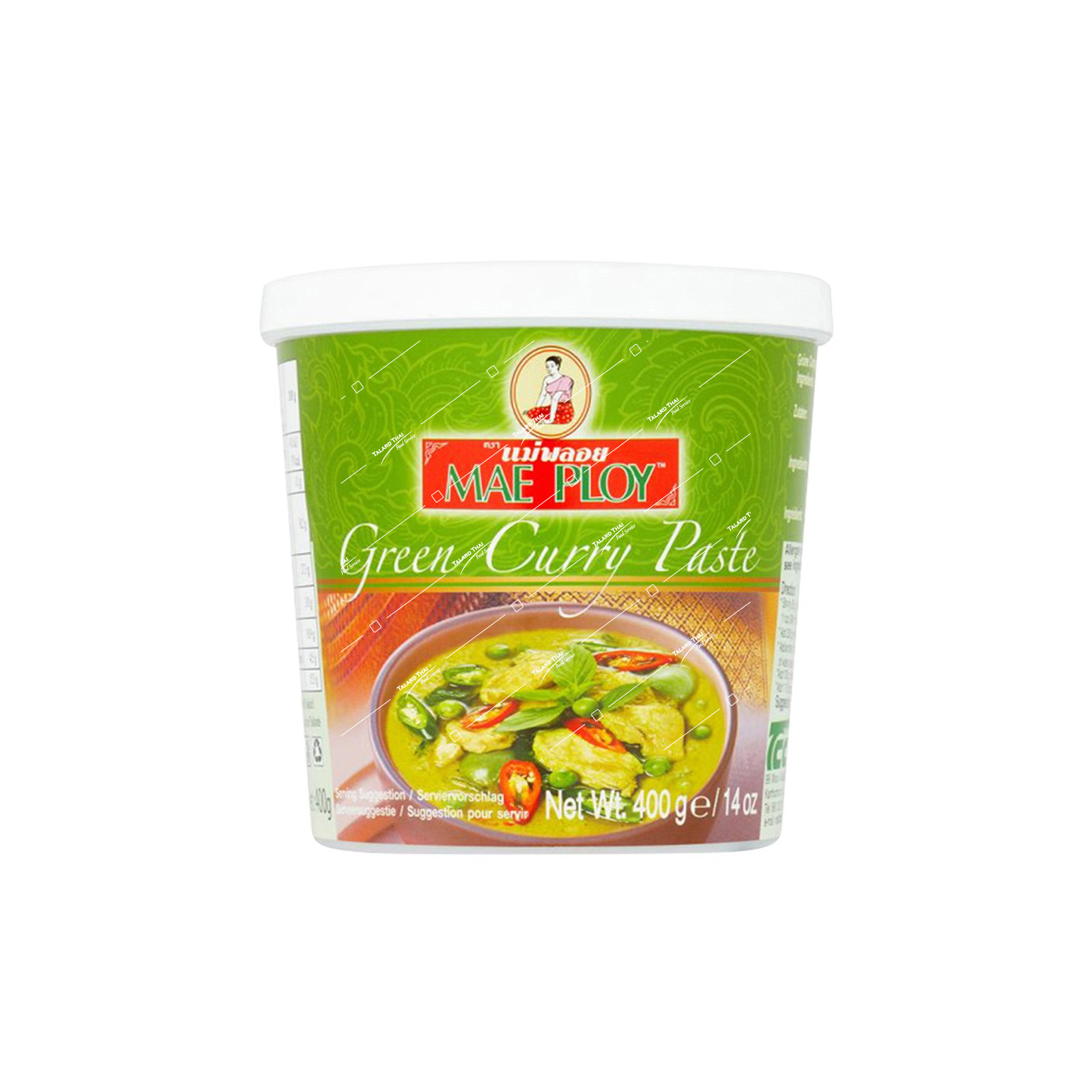 MAE PLOY GREEN CURRY PASTE 400G - Talard Thai Food Service