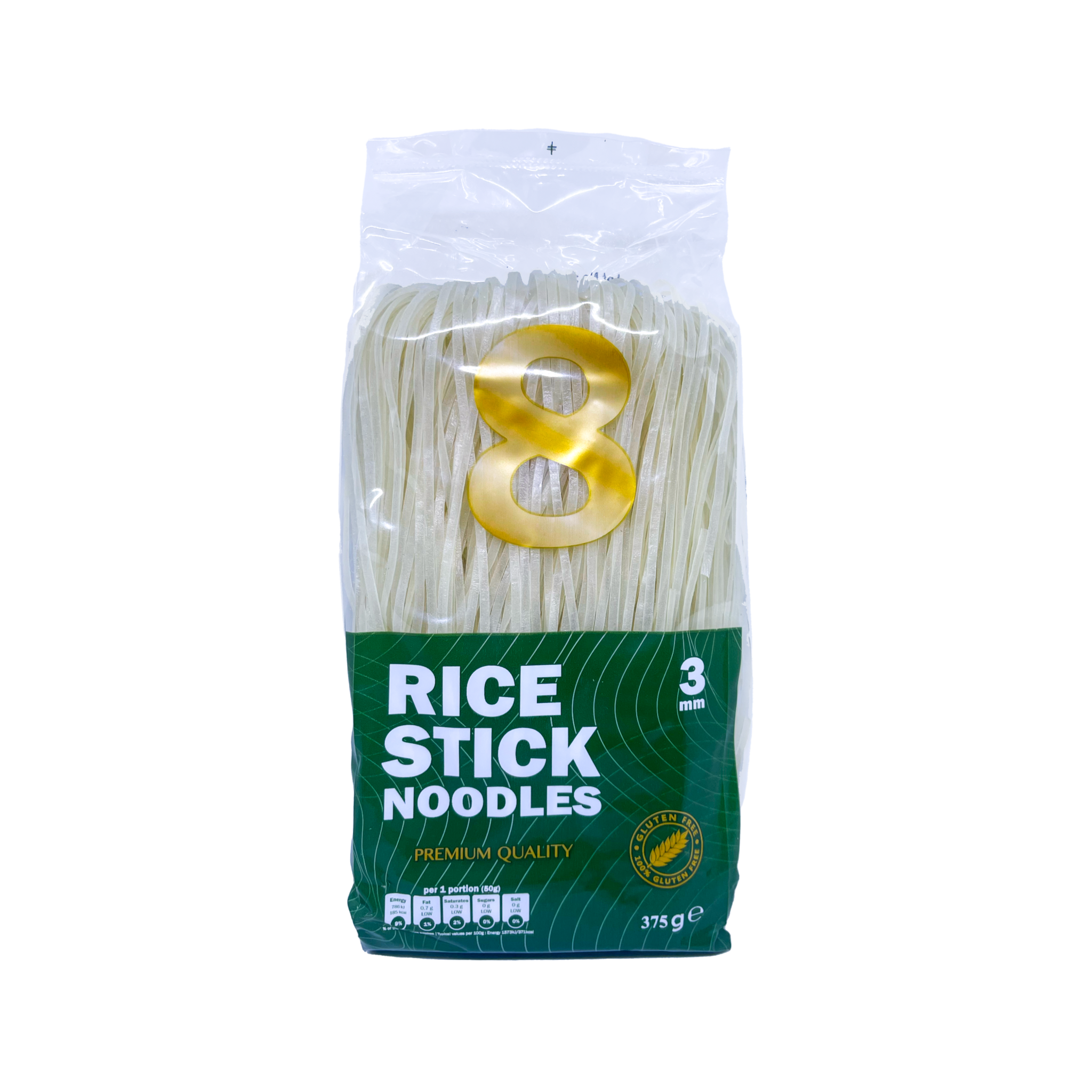 NUMBER 8 RICE STICK 3MM - Talard Thai Food Service